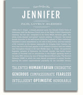 Jennifer | Name Art Print – Name Stories