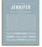 Jennifer | Name Art Print – Name Stories