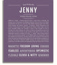 Jenny Personalized Name Meaning Art Prints – Name Stories