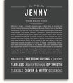 Jenny | Name Art Print – Name Stories