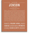 Jenson | Name Art Print – Name Stories