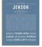 Jenson | Name Art Print – Name Stories