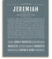 Jeremiah | Name Art Print – Name Stories