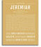Jeremiah | Name Art Print – Name Stories
