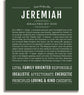 Jeremiah | Name Art Print – Name Stories