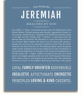 Jeremiah | Name Art Print – Name Stories