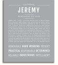 Jeremy | Name Art Print – Name Stories
