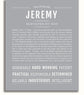 Jeremy | Name Art Print – Name Stories
