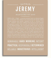 Jeremy | Name Art Print – Name Stories