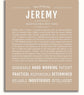 Jeremy | Name Art Print – Name Stories