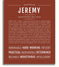 Jeremy | Name Art Print – Name Stories