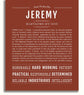 Jeremy | Name Art Print – Name Stories