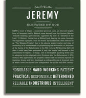 Jeremy | Name Art Print – Name Stories
