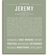 Jeremy | Name Art Print – Name Stories