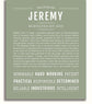 Jeremy | Name Art Print – Name Stories