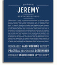 Jeremy | Name Art Print – Name Stories