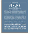 Jeremy | Name Art Print – Name Stories