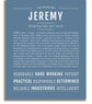 Jeremy Personalized Name Meaning Art Prints – Name Stories