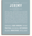 Jeremy | Name Art Print – Name Stories