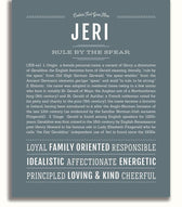 Jeri | Name Art Print – Name Stories