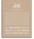 Jeri | Name Art Print – Name Stories