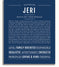 Jeri | Name Art Print – Name Stories