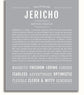 Jericho | Name Art Print – Name Stories