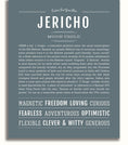 Jericho | Name Art Print – Name Stories