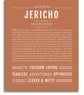 Jericho | Name Art Print – Name Stories
