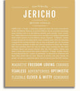 Jericho | Name Art Print – Name Stories