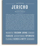 Jericho | Name Art Print – Name Stories
