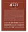 Jerod Personalized Name Meaning Art Prints – Name Stories