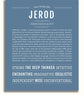 Jerod Personalized Name Meaning Art Prints – Name Stories