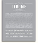 Jerome | Name Art Print – Name Stories