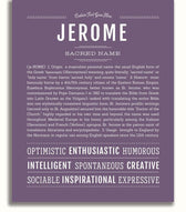 Jerome | Name Art Print – Name Stories