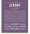 Jerome Personalized Name Meaning Art Prints – Name Stories