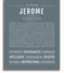 Jerome Personalized Name Meaning Art Prints – Name Stories