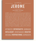 Jerome | Name Art Print – Name Stories