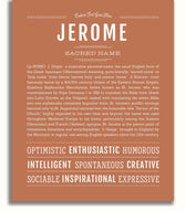Jerome | Name Art Print – Name Stories