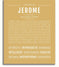 Jerome Personalized Name Meaning Art Prints – Name Stories