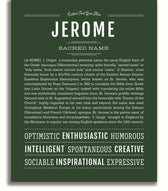 Jerome | Name Art Print – Name Stories