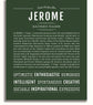 Jerome | Name Art Print – Name Stories