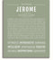 Jerome | Name Art Print – Name Stories