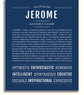 Jerome | Name Art Print – Name Stories