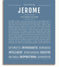 Jerome | Name Art Print – Name Stories