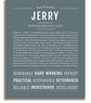 Jerry | Name Art Print – Name Stories