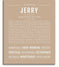 Jerry | Name Art Print – Name Stories