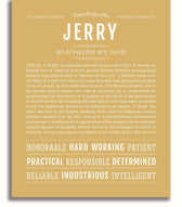 Jerry | Name Art Print – Name Stories