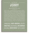 Jerry | Name Art Print – Name Stories