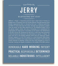 Jerry | Name Art Print – Name Stories